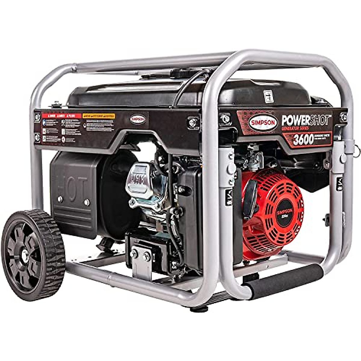 SIMPSON Cleaning SPG3645 Portable Gas Generator and Power Station for Camping, RV, Home Use, Construction, and More, 3600 Running Watts 4500 Starting Watts
