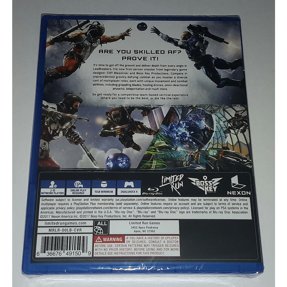 Lawbreakers [PS4] Limited Run Games Release