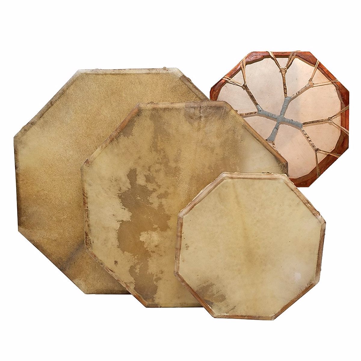 Shaman drum 8-corners with goat skin, Frame Drum, handmade … (28 inch)