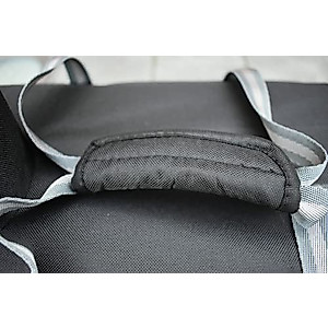 TOHONFOO Pizza Oven Carry Cover for Ooni Koda 12 Gas Pizza Oven Heavy Duty Waterproof 600D Oxford Fabric Portable Outdoor Pizza Oven Carry Accessories Black