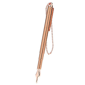 Torah Book Scalable Extendable Hand Pointer with Pocket Clip 14 CM Scalable to 27 CM Plus Steel Bead Chain Great Bar Bat Mitzvah Gift (Rose Gold)