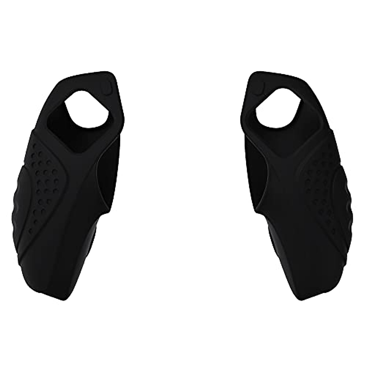 PlayVital Guardian Edition Ergonomic Soft Controller Silicone Case Grips for ps5 Compatible with Charging Station Rubber Protector Skins with Thumbstick Caps for ps5 Controller - Black