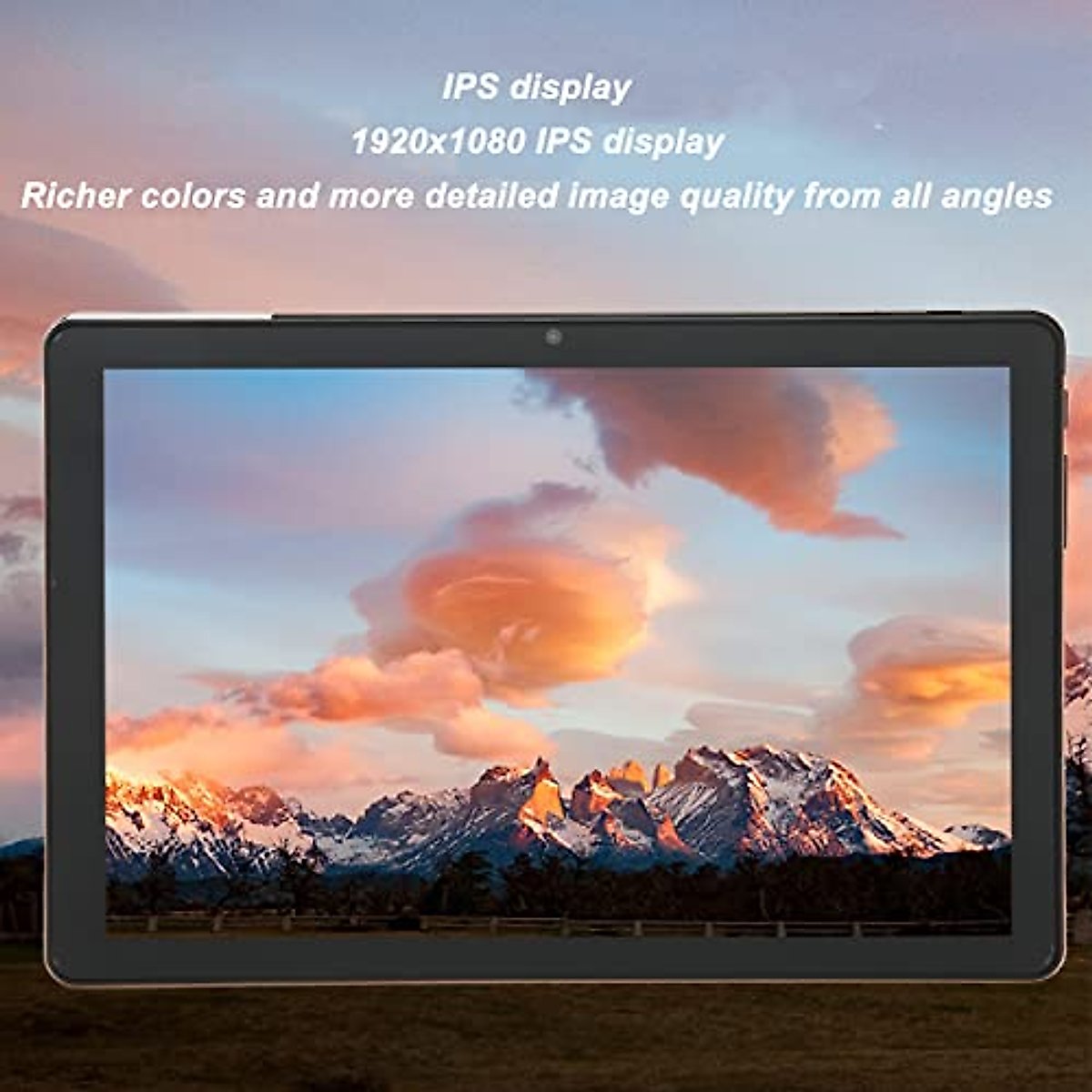 RTLR Calling Tablet, Gold 10 Inch Tablet Octa Core Processor 100-240V Fast Charging Support for Android 11.0 for Reading (US Plug)