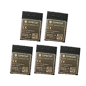 Luabby Smart Espressif ESP32-WROOM-32E Wi-Fi+BT+BLE MCU Module 4 MB 8MB 16MB with PCB Antenna ESP-32E (8MBx5 PCS)