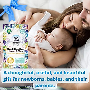 Baby Cradle Cap Treatment Kit | Baby Cradle Cap Brush for Babies - Baby Bath Essentials | Cradle Cap Comb & Baby Bath Sponge (Set of 6)