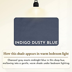 California Design Den Full/Queen Cotton Duvet Cover Set, 400 Thread Count 100% Cotton Quilt Cover & Pillow Shams, Sateen Weave Bedding Set with Button Closure (Indigo Dusty Blue)