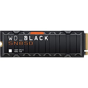 NC 2TB SN850 NVMe Internal Gaming SSD Solid State Drive with Heatsink - Works with Playstation 5, Gen4 PCIe, M.2 2280, Up to 7,000 MB/s - WDS200T1XHE
