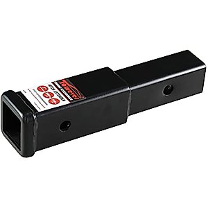 Towever 84332 Trailer Hitch Extender 2 Inch Receiver Tube Extension, 7 inches Length, 3500 lbs. GTW