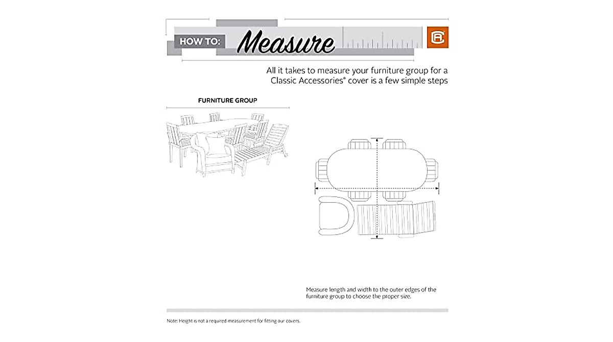 Classic Accessories Storigami Water-Resistant 140 Inch Easy Fold Patio ...