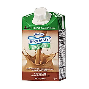 Thick & Easy Thickened 2% Reduced Fat Dairy Beverage, Chocolate, Nectar Consistency, 8 Ounce (Pack of 27)