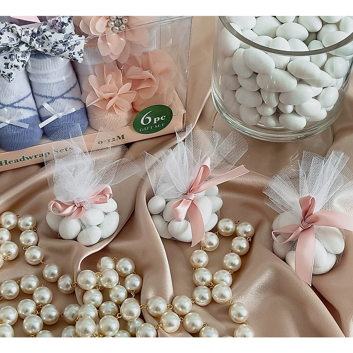 White Jordan Almonds Candy Bulk | 5LB | Candy Covered Almond - Wedding Favors - With Sweet Hard Candy Coating - Italian Confetti | Five Pounds I Made in USA