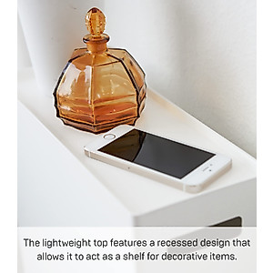 Yamazaki Home Toilet Paper Stocker - Bathroom Storage Organizer Dispenser Not for Jumbo Rolls Steel One Size White