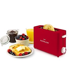 Nostalgia MyMini Single Slice Toaster | 1.25" Wide Slot, Portion Control, Compact Design, Adjustable Temperature, Cancel, Defrost, and Bagel Button | Removable Crumb Tray | Aqua