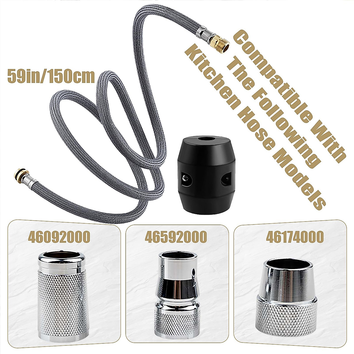 Pull-out Faucet Hose Replacement Compatible for Grohe 48293000 Flexible Shower