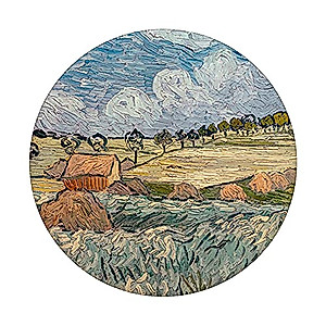 Van Gogh Plain near Auvers Modern Art Painting Phone Cover PopSockets Swappable PopGrip