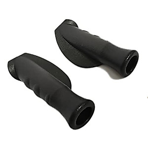 Universal Rollator Hand Grip,Replacement Parts for Rollator and Wheelchair,Universal Hand Grips Anatomical Pair for 4-Wheel rollator (1Pair(Left/Right),Black)