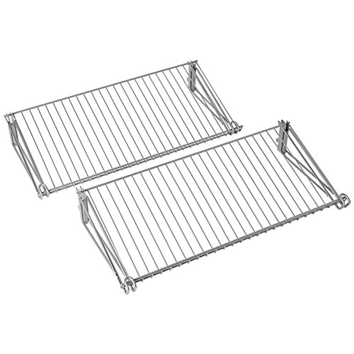 Rubbermaid Configurations Deluxe Closet Kit, Titanium, 4-8 Ft. & Configurations Shoe Shelf, Titanium, Closet Space Saving Shoe Organization