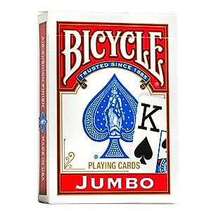 Springbok Bicycle Poker Size Jumbo Index Playing Cards (Colors May Vary)