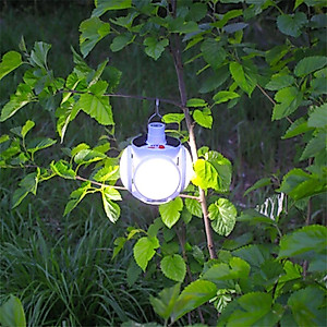 YUXINYAN Outdoor Solar Lights Decorative Folding Outdoor Light, LED Solar Light, Football Light with Hook, Hanging Night Light, Suitable for Home, Garden, Tent, Outdoor Light Solar Outdoor Lights