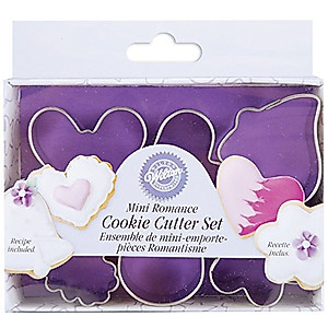 Wilton Mini Romantic Metal Cookie Cutter Set