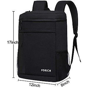 FORICH Soft Cooler Backpack Insulated Waterproof Backpack Cooler Bag Leak Proof Portable Small Cooler Backpacks to Work Lunch Travel Beach Camping Hiking Picnic Fishing Beer for Men Women