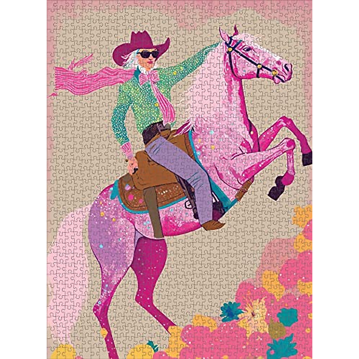 Rhinestone Cowgirl 1000-Piece Puzzle - Fun for Adults
