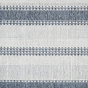 Home Dynamix Tripoli Mateo Modern Indoor/Outdoor Area Rug, Dark Blue/Cream, 5'3"x7'3" Rectangle