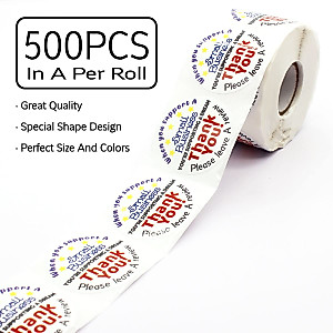Thank You Support A Small Business Stickers,Thank You Stickers,Handmade Stickers,Small Shop Stickers,Envelopes Stickers for Small Business, 500 Labels Per Roll
