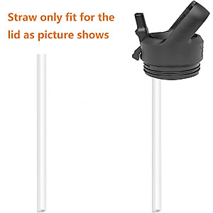 Replacement Straws Compatible with YETI Rambler 26oz Vacuum Insulated Bottle-YETI Rambler Straws Replacement-Accessories Set Include 5 BPA-FREE Straws,1 Straw Cleaning Brush