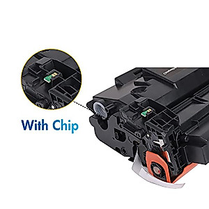 58X CF258X Toner Cartridge: 2 Pack (with Chip, High Yield) Replacement for HP CF258X 58X 58A CF258A MFP M428fdw M428fdn M428dw M404 M428 Pro M404n M404dn M404dw Printer (Black)