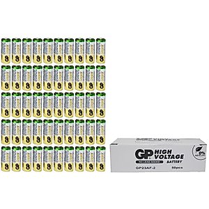 My Battery Supplier Replacement for 50 GP A23 GP23AE 21/23 23A 23GA MN21 GP23 23AE 12v Alkaline Zero Mercury Batteries