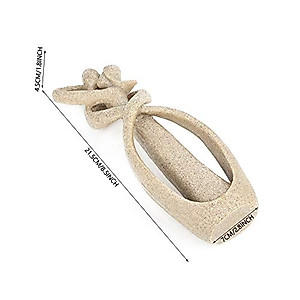 Sandstone Sculpture,Handmade Sandstone Kiss Lovers Couple Statue Sculpture Carved Figurine Art Craft Decoration,for Home, Office and Studio Decoration