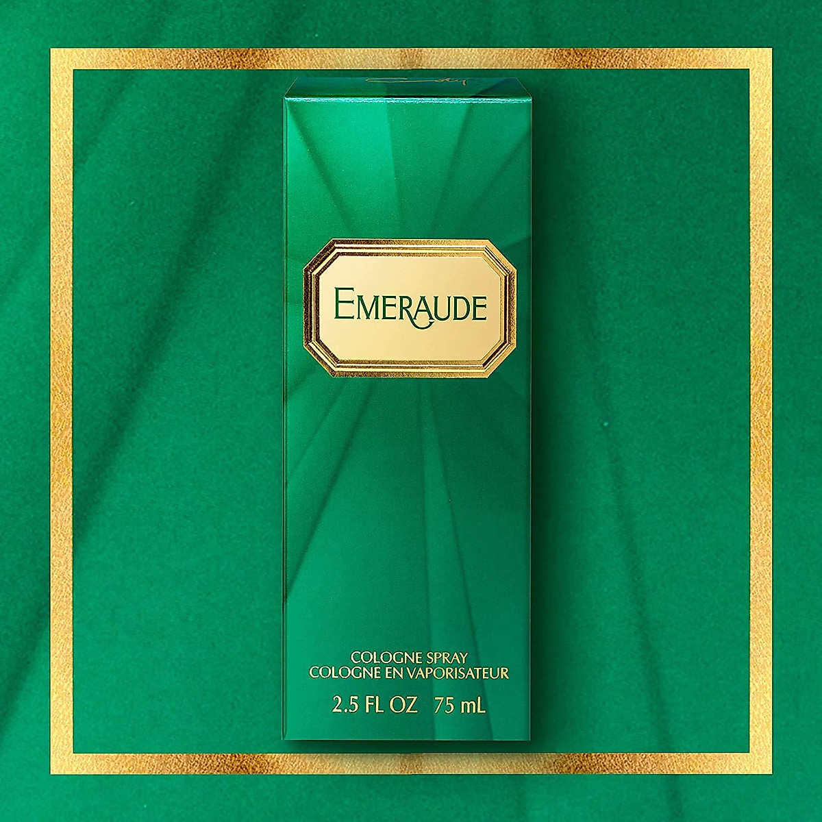 Emeraude Eau de Cologne Spray, Vegan Formula, Perfume, Refreshing Sophisticated Scent, 2.5oz