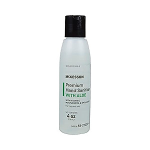 McKesson Gel Hand Sanitizer with Aloe, Cleanse and Moisturize, 4 oz, 1 Count, 1 Pack