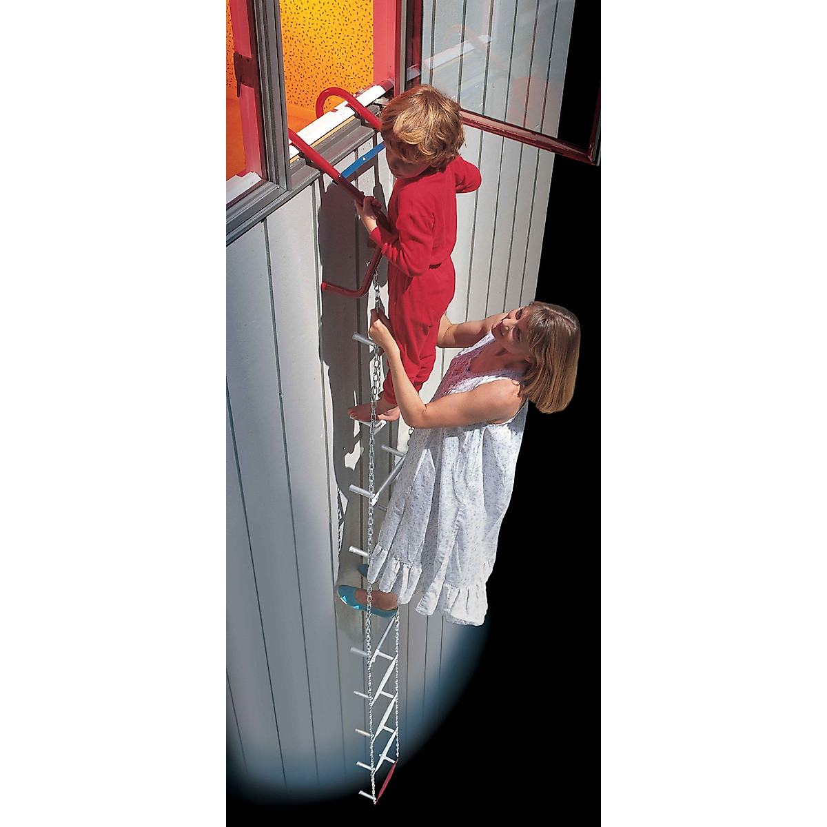 ResQLadder Fire Escape Ladder, 2 Story Portable Emergency Escape Ladder, 15-Foot, FL15