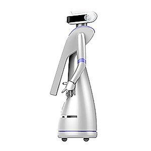 Aobo Human Size Service Robot, Hotel Reception Robot, Artificial Intelligence Robot, Used for Public Areas of Hotel Shopping malls, Automatic Driving, Guidance and Voice Explanation
