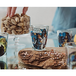 Silver Buffalo Star Wars Original Trilogy 2-Ounce Mini Shot Glasses | Set of 6