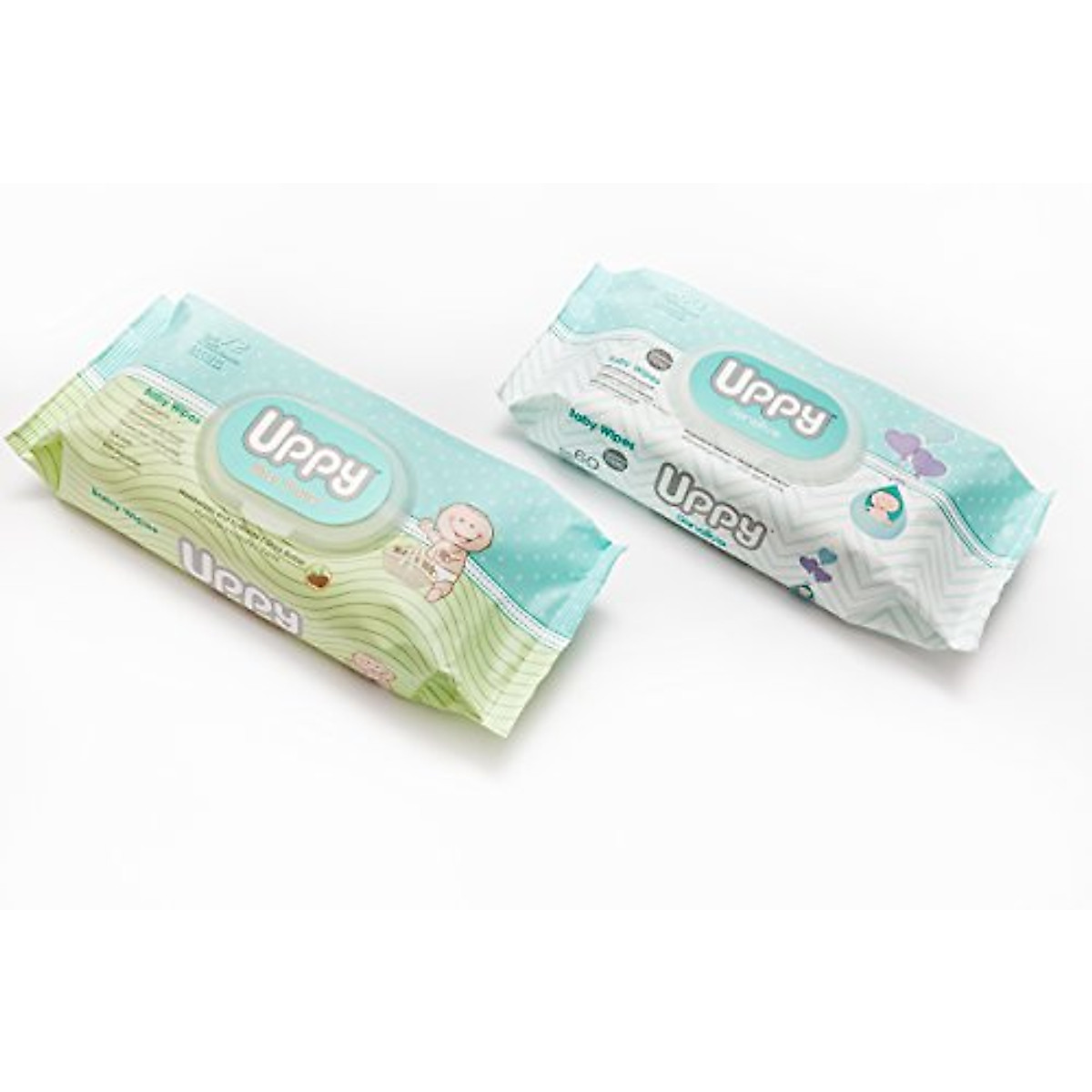 UPPY Shea Butter Baby Wipes – Ideal for Diaper Bag and Traveling. Made With Purified Water. Pleasant Shea Butter Scent. Soft Cloth. Hypoallergenic. Fresh and Clean. Disp Pk 72 ct.