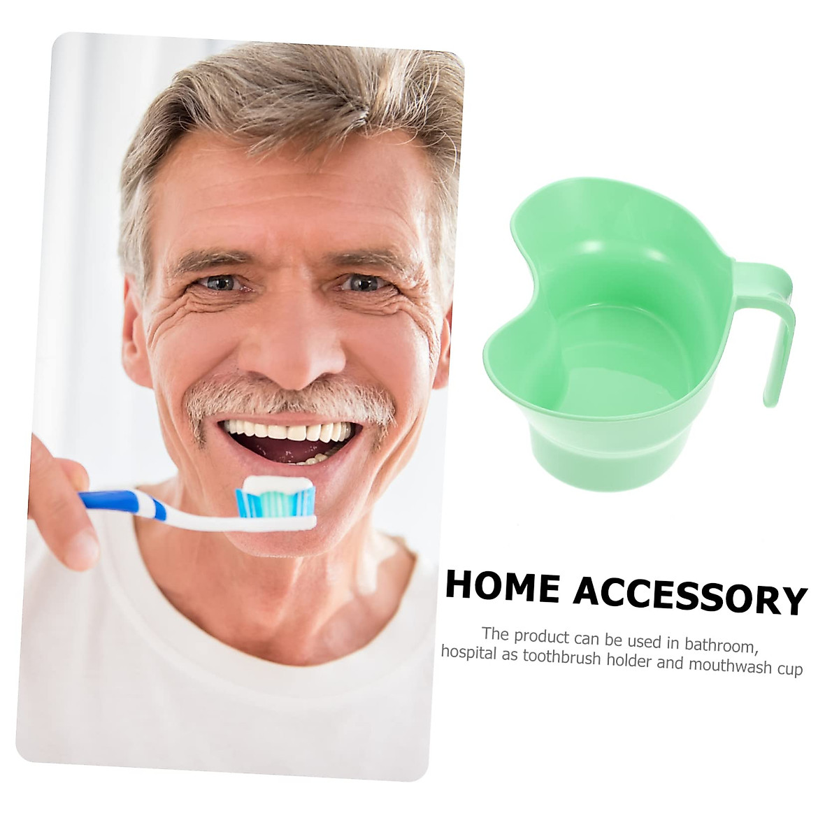 Water Organizer Nursery Drinking Tooth Cups with Brushing Basin Wash Cleaning Washing Handle Storage Elderly Light Bathing Bedridden Toothbrush Bathroom Vanity
