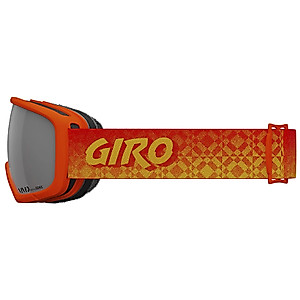 Giro Ringo Ski Goggles - Snowboard Goggles for Men, Women & Youth - Orange Cover Up Strap with Vivid Onyx Lens