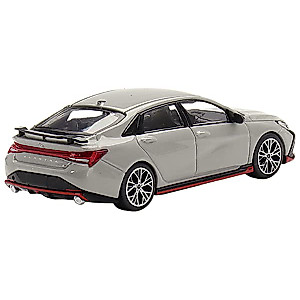 Hyundai Elantra N Cyber Gray Metallic Limited Edition to 2400 Pieces Worldwide 1/64 Diecast Model Car by True Scale Miniatures MGT00386