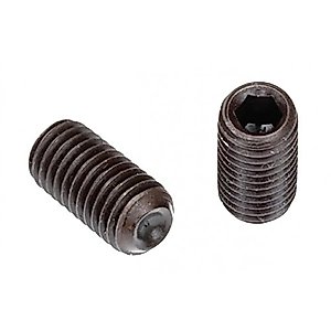 Set Screws, Cup Point, M4-0.7 x 6mm, Alloy Steel, Hex Socket, (Quantity: 100) Coarse Thread, M4 Grub/Blind/Allen/Headless Screw, Length: 6mm