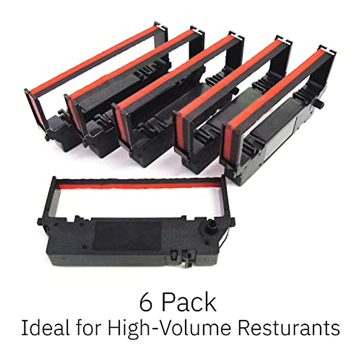 Discount Credit Card Supply Star SP700 Black/Red Printer Ink Ribbon Cartridge for Clover POS Devices (6 Pack)