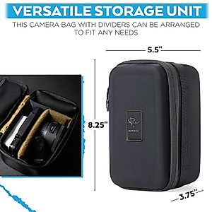 NOMATIC Mckinnon Camera Accessory Case- Eva Molded Foam with Customizable Camera Bag Dividers, Perfect for DSLR Cameras