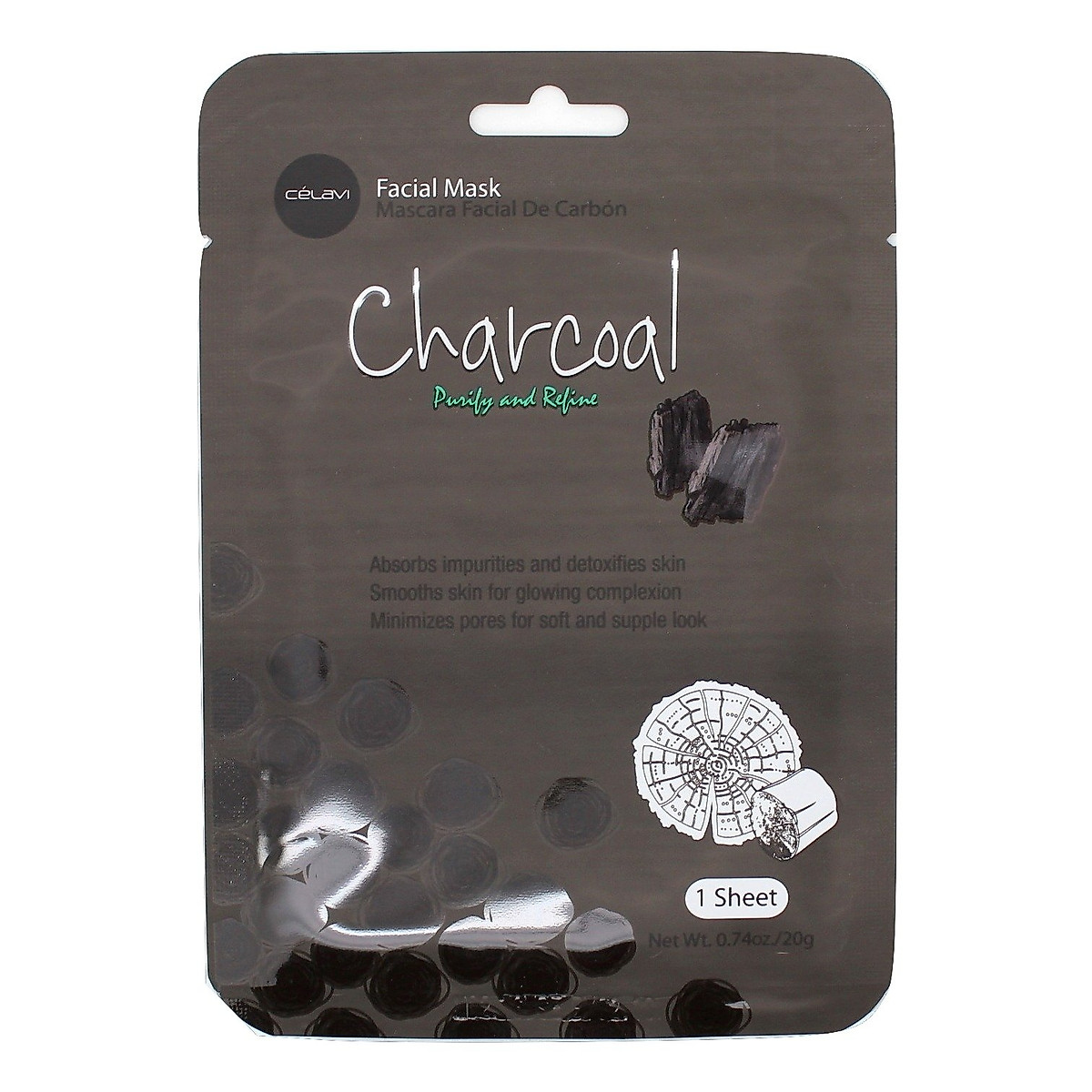 Celavi Essence Facial Face Mask Paper Sheet Korea Skin Care Moisturizing 9 Pack (Mix of 9)