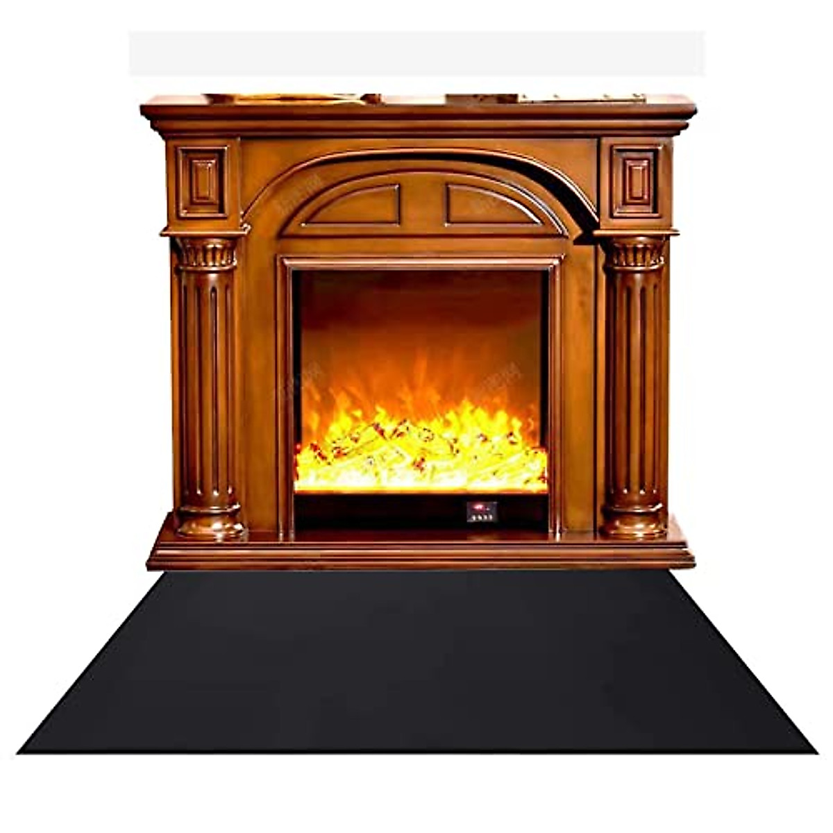 48×30 Inches Under Grill Mat, BBQ Floor mats, Fire Resistant Mat for Fireplace, Floor Protective Rug for Indoor Outdoor, Reusable Under Grill Mat, Durable Fireproof Mat