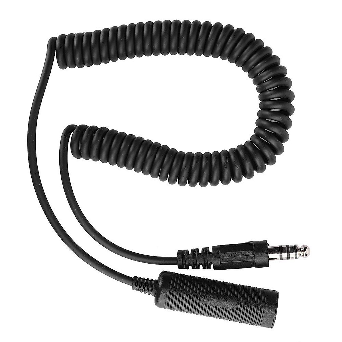Headphone Extension Line,Coiling Type U-92A/U to U-174/U Helicopter Military Headphone Extension Cable,Used to Expand Standard Military Mono U-174/U Plugs to Connect Helicopters or Military Rad