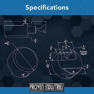 Proven Industries Model 400XL Puck-Lock Set, Made in The USA, Pack of 2, (Black)