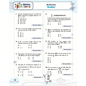 Math Practice Workbook Grades 6-8: 1000+ Questions You Need to Kill in Middle School by Brain Hunter Prep (Arithmetic, Algebra, Geometry, Measurement, ... more in Kill It Series by Brain Hunter Prep)