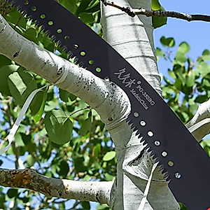 MEFBANT Pole Saws for Tree Trimming 26 feet Tree Trimmer Long handle, Tree Pruner Manual Pole saws for Tree Trimming, knives with Storage Pocket, Black (gzj005)